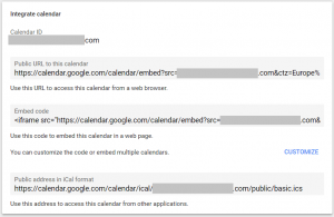 How to get a Google Calendar on a Wall-mounted Screen