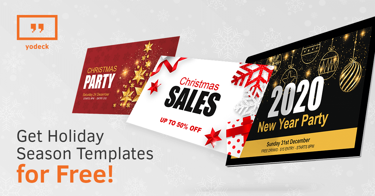Free Holiday Season Templates – for any Digital Signage Screen – Yodeck