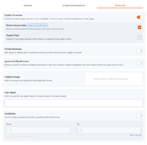 Web Pages | Yodeck Documentation