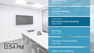 Conference & Meeting Room Signage - Digital Display Solutions by Yodeck