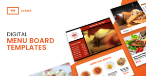 Free Digital Menu Board Templates for Restaurants | Yodeck
