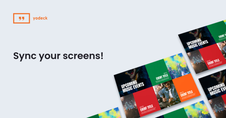 Snazzy Player Syncing for signage screens - Yodeck