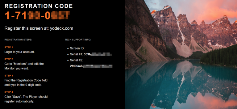 Setting up a Yodeck Web Player | Yodeck Docs