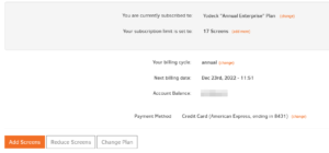 12. Subscriptions & Billing – Yodeck