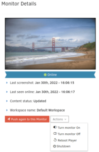 Monitors | Yodeck Documentation
