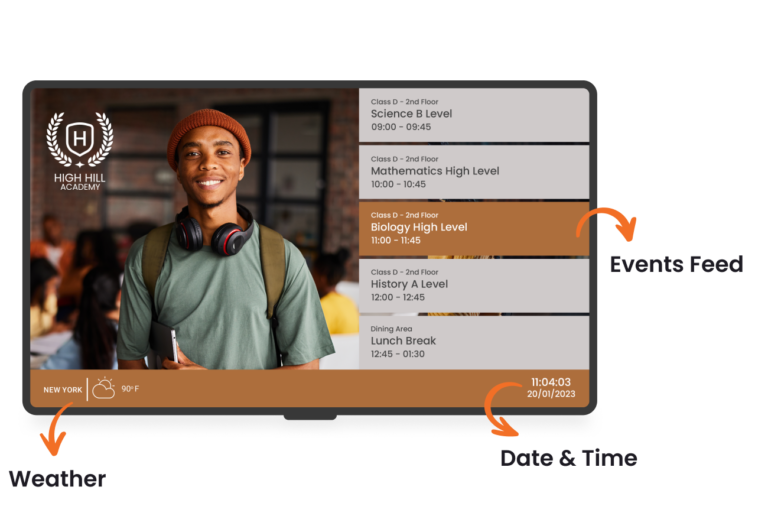 Elevate student experience with digital signage for schools