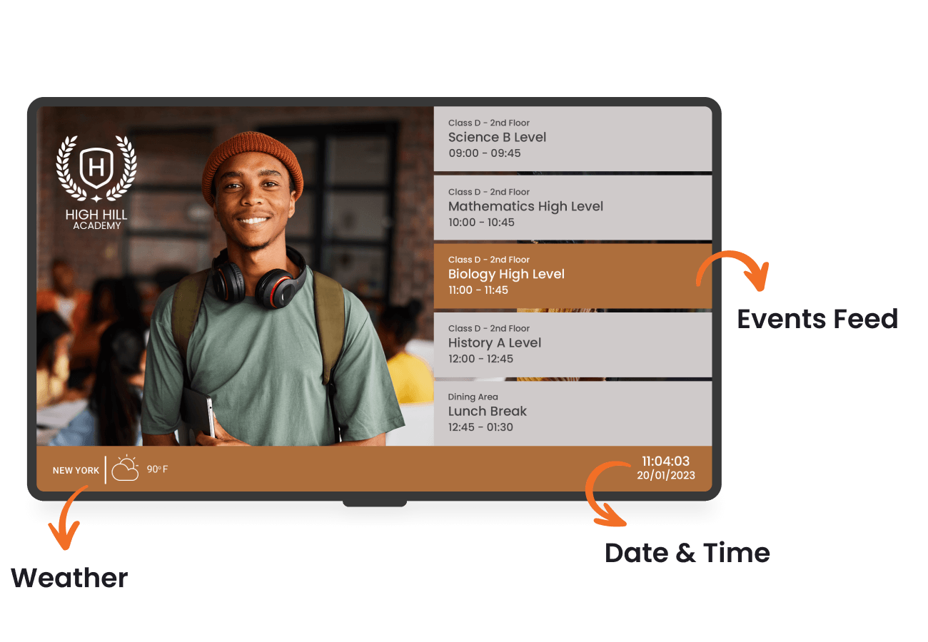 Enhance Learning with Education Digital Signage | Start Free