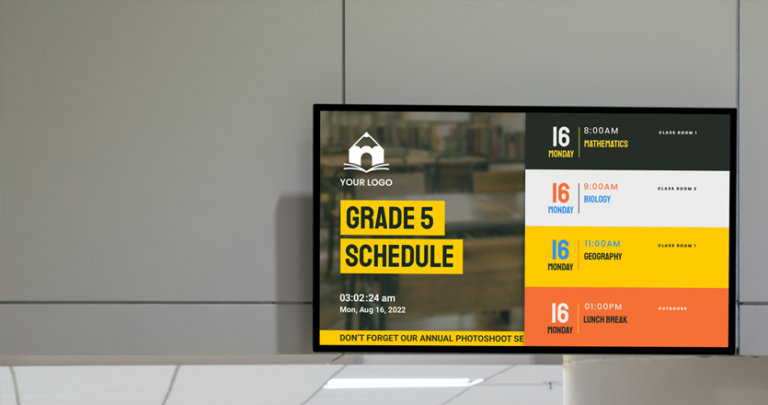 Electronic signs for schools: How to get started for free