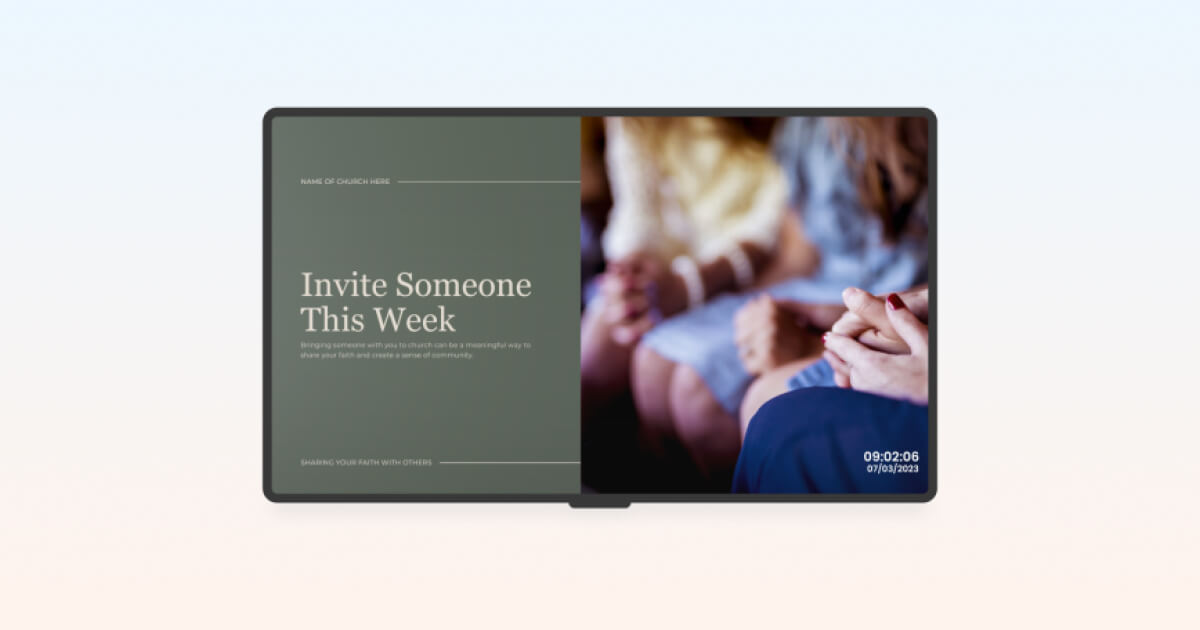 Church digital signage: Strengthen your community | Yodeck