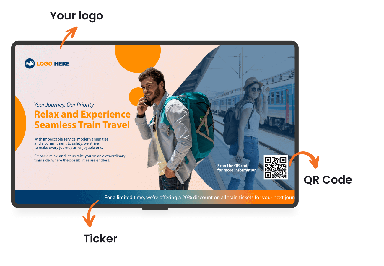 Unlock the power of transportation digital signage for free
