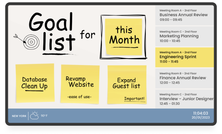 Digital Bulletin Board Software | Try For Free | Yodeck