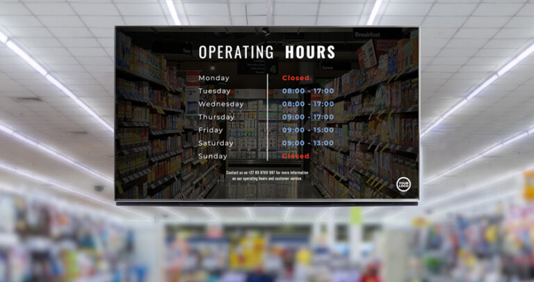 Supermarket digital signage | Yodeck