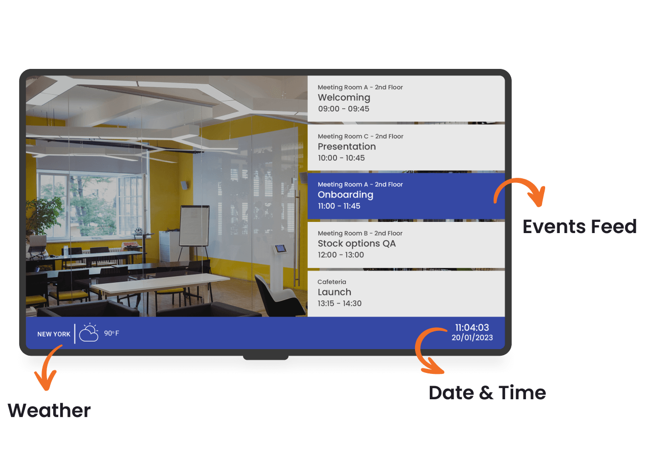 Conference Room Digital Signage | Start Free with Yodeck