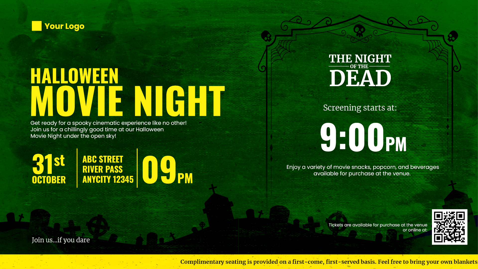 Free Halloween digital signage templates | Yodeck