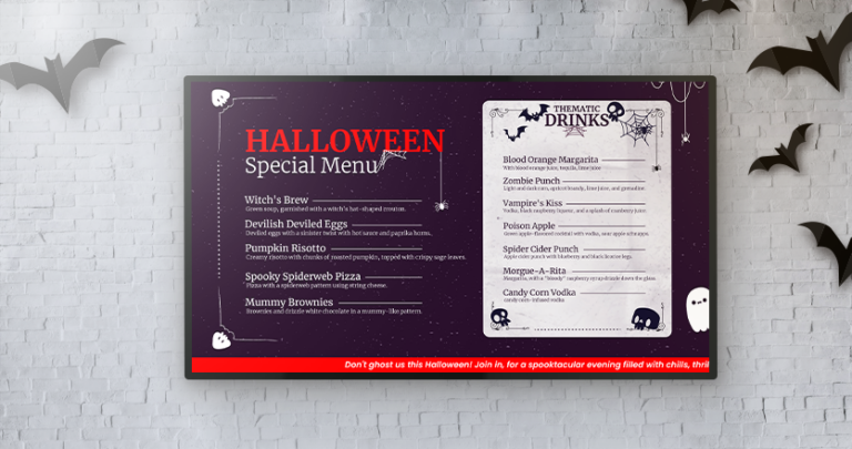 Get into spooky spirit with Halloween digital signage | Yodeck