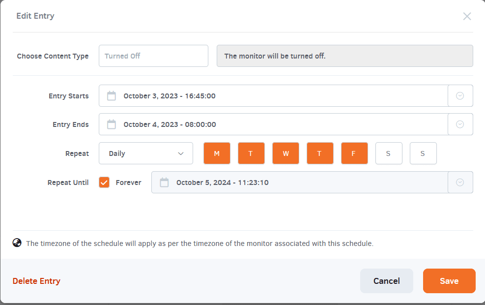 Schedules – Yodeck