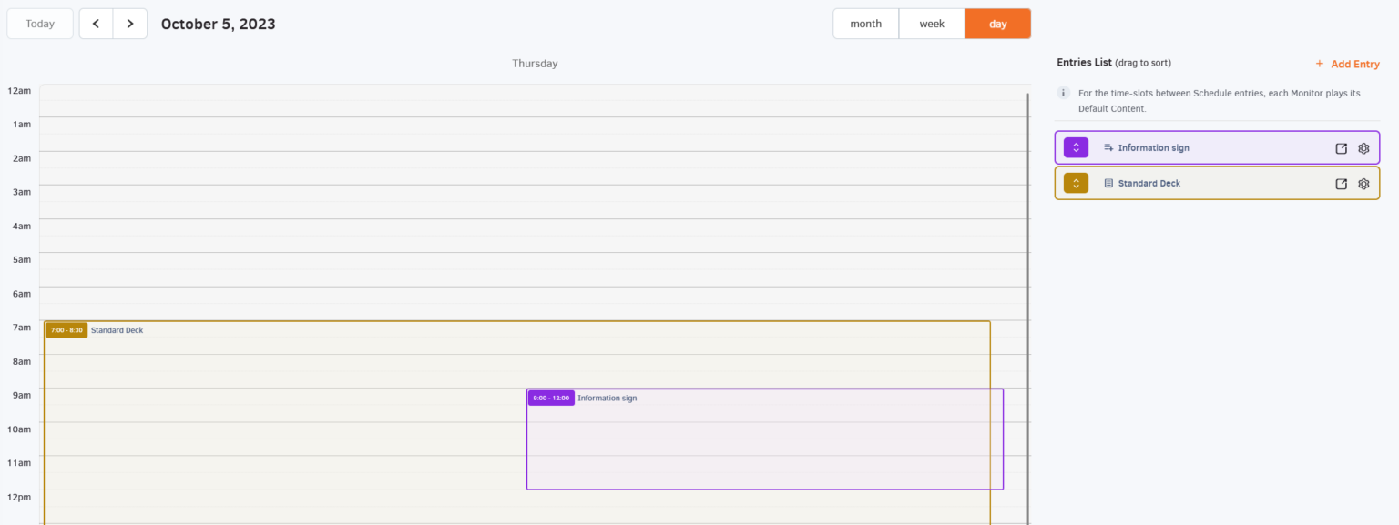 Schedules | Yodeck Documentation