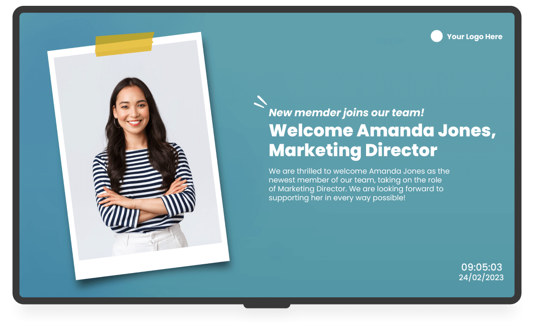 Boost productivity with corporate digital signage