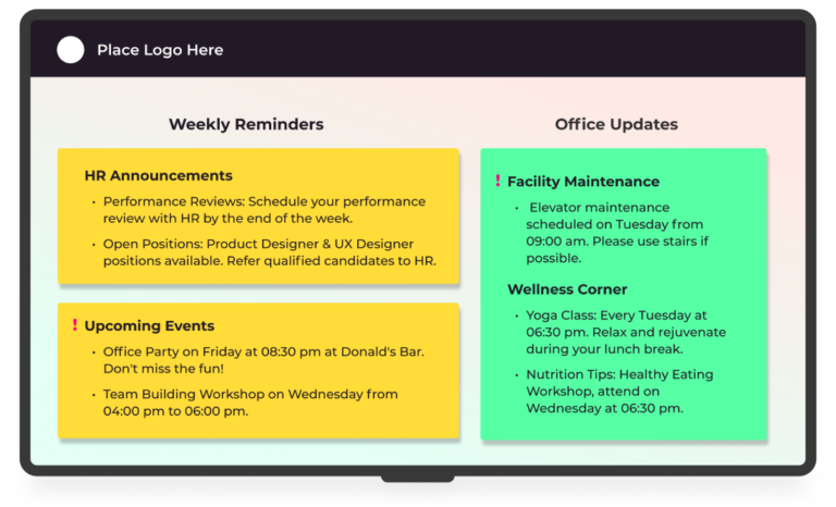 Free Digital Notice Board Software | Engage with Ease