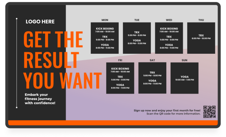 Gym Digital Signage | Motivate, Inspire & Engage | Yodeck