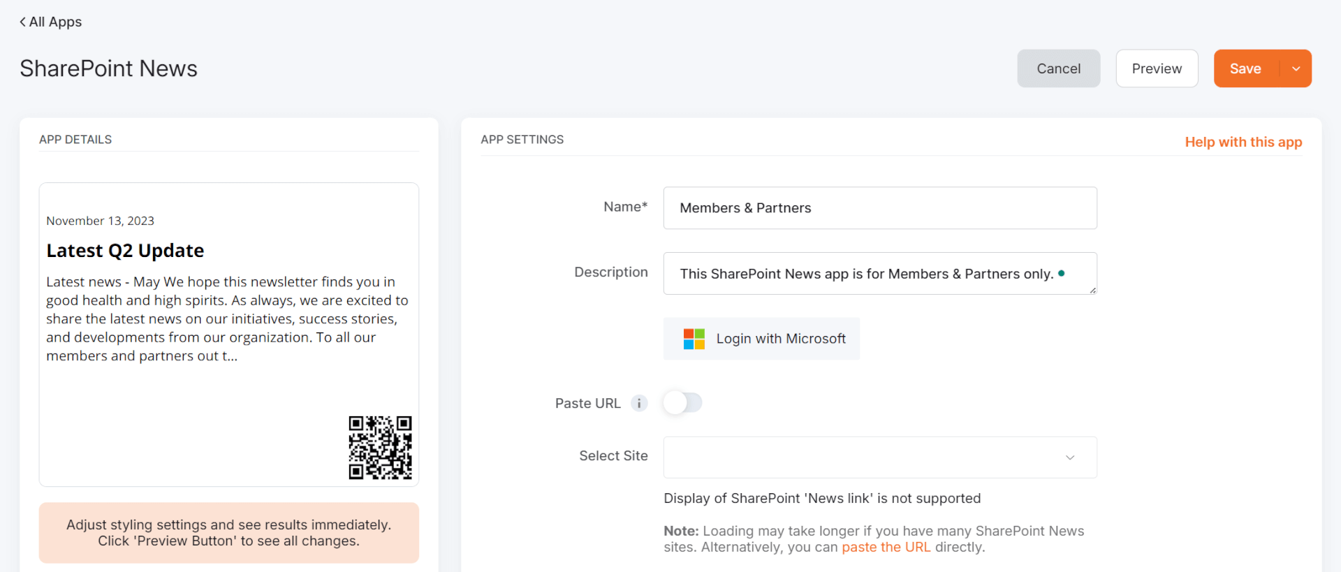 SharePoint News App | Yodeck Docs