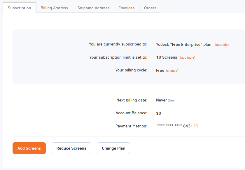 12. Subscriptions & Billing – Yodeck