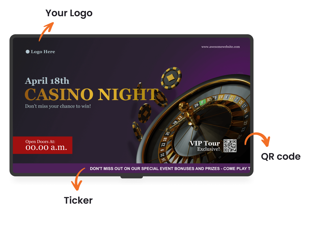 Casino Digital Signage Solutions | Yodeck