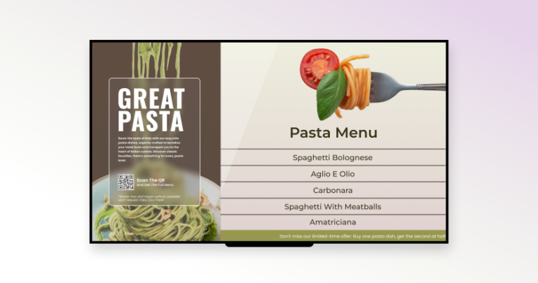 Guide to show your restaurant menu on TV | Yodeck
