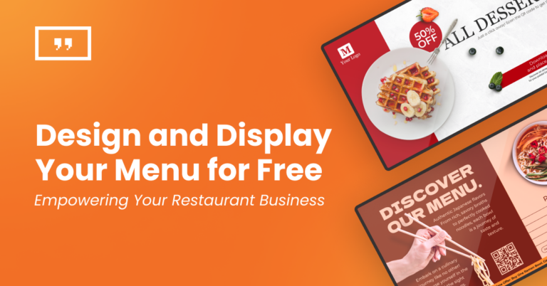 Empower your restaurant with a free menu maker