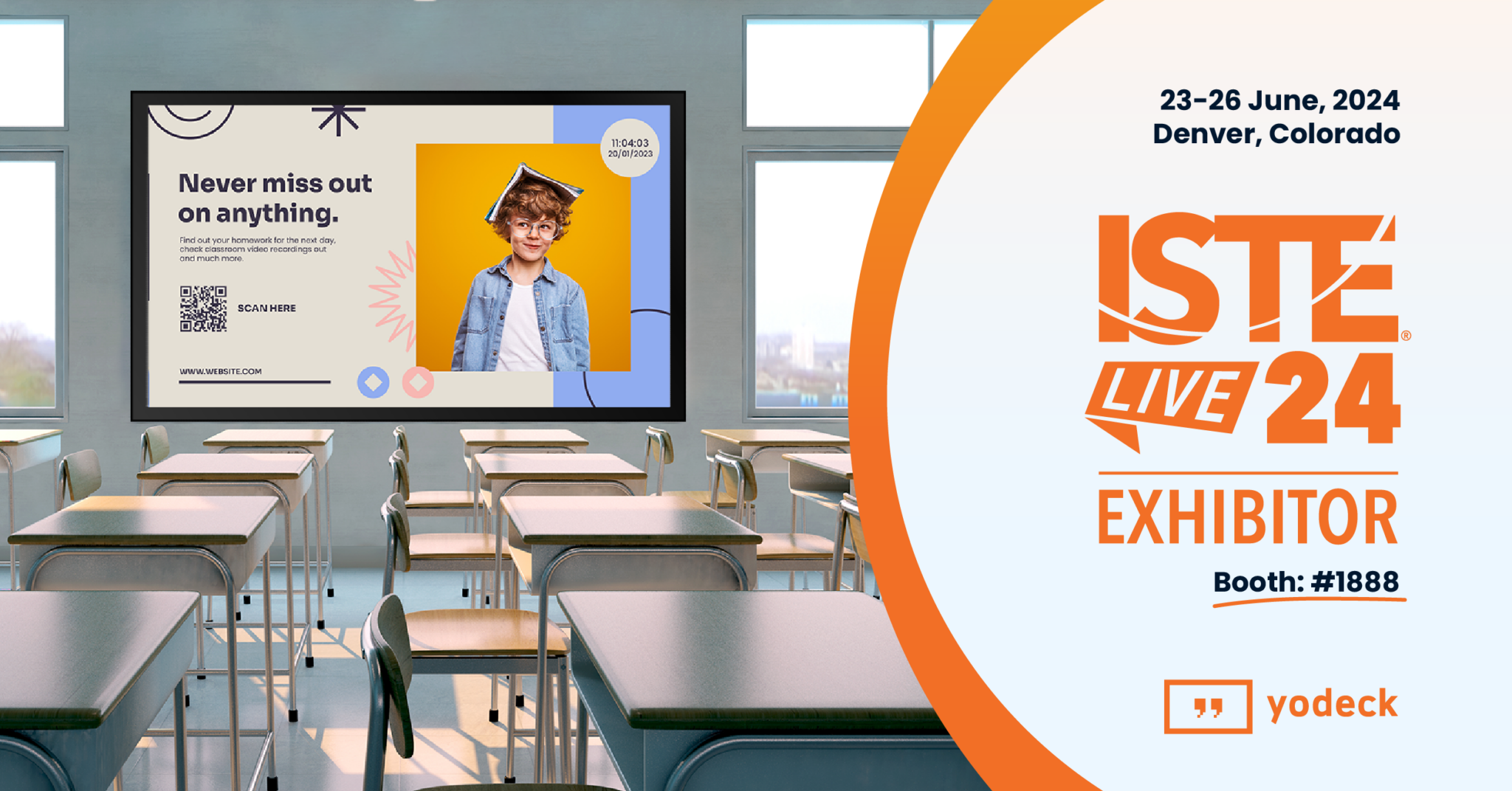 Experience the Future of Education at ISTE 2024 with Yodeck