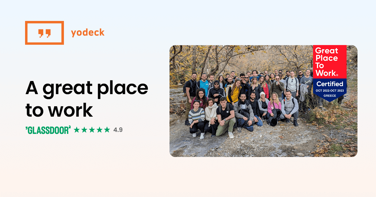 Careers | Come work with us, at Yodeck!