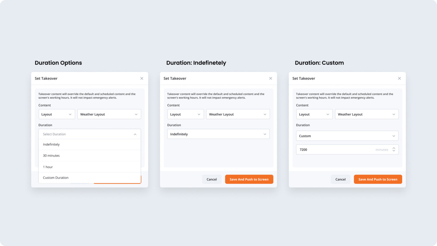Screen Takeover | Yodeck Docs