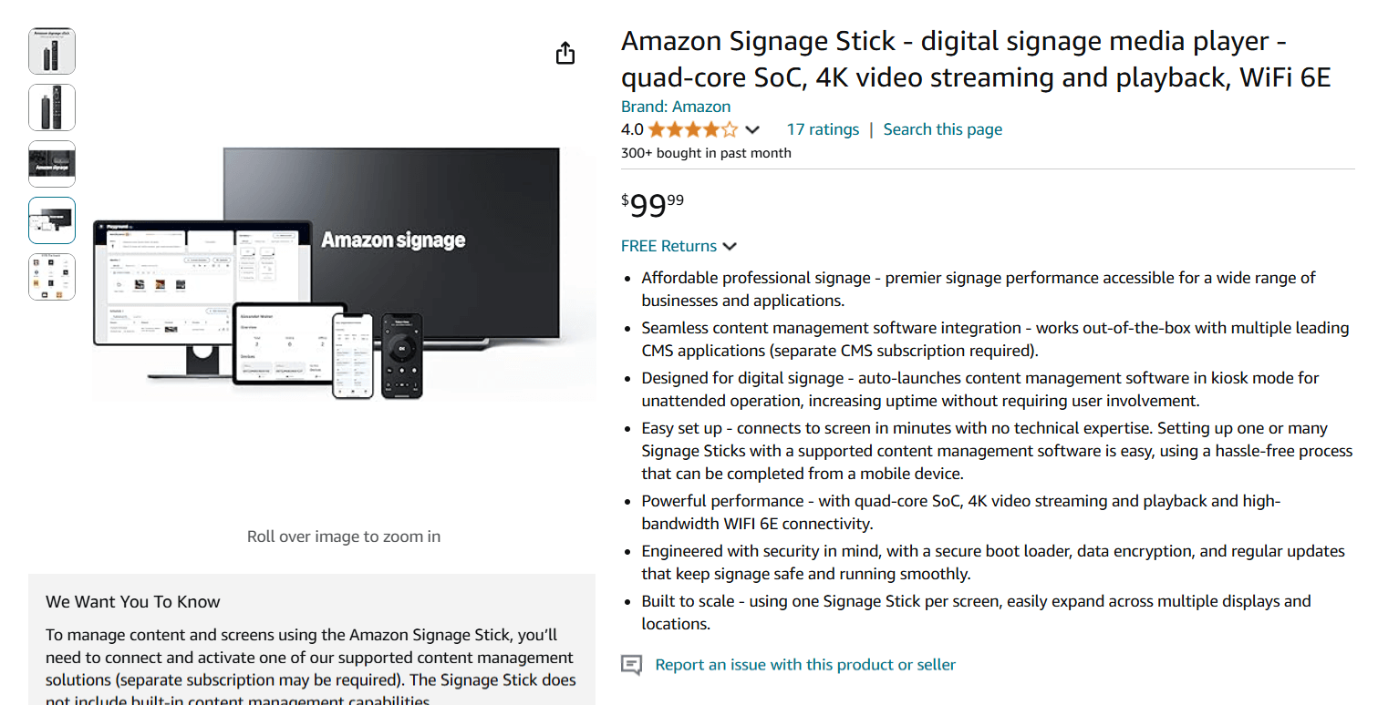 Setting up a Yodeck Amazon Signage Stick Player | Yodeck