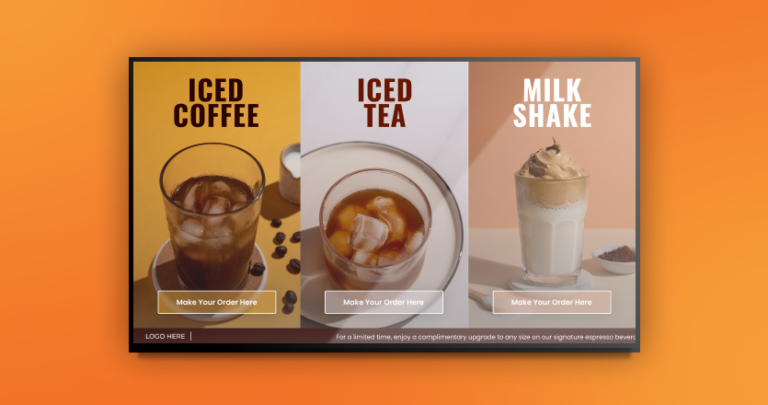 Create interactive menu boards for restaurants Create interactive menu boards for restaurants