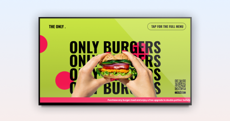Create interactive menu boards for restaurants