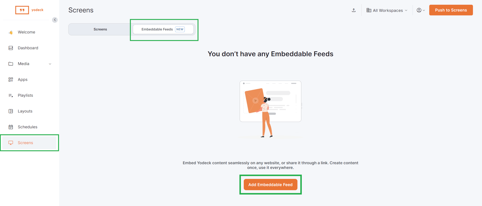 Embeddable Feeds | Yodeck Docs